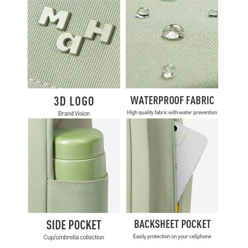 MAH Minimalist Teenager Backpack Mint Green – MaH