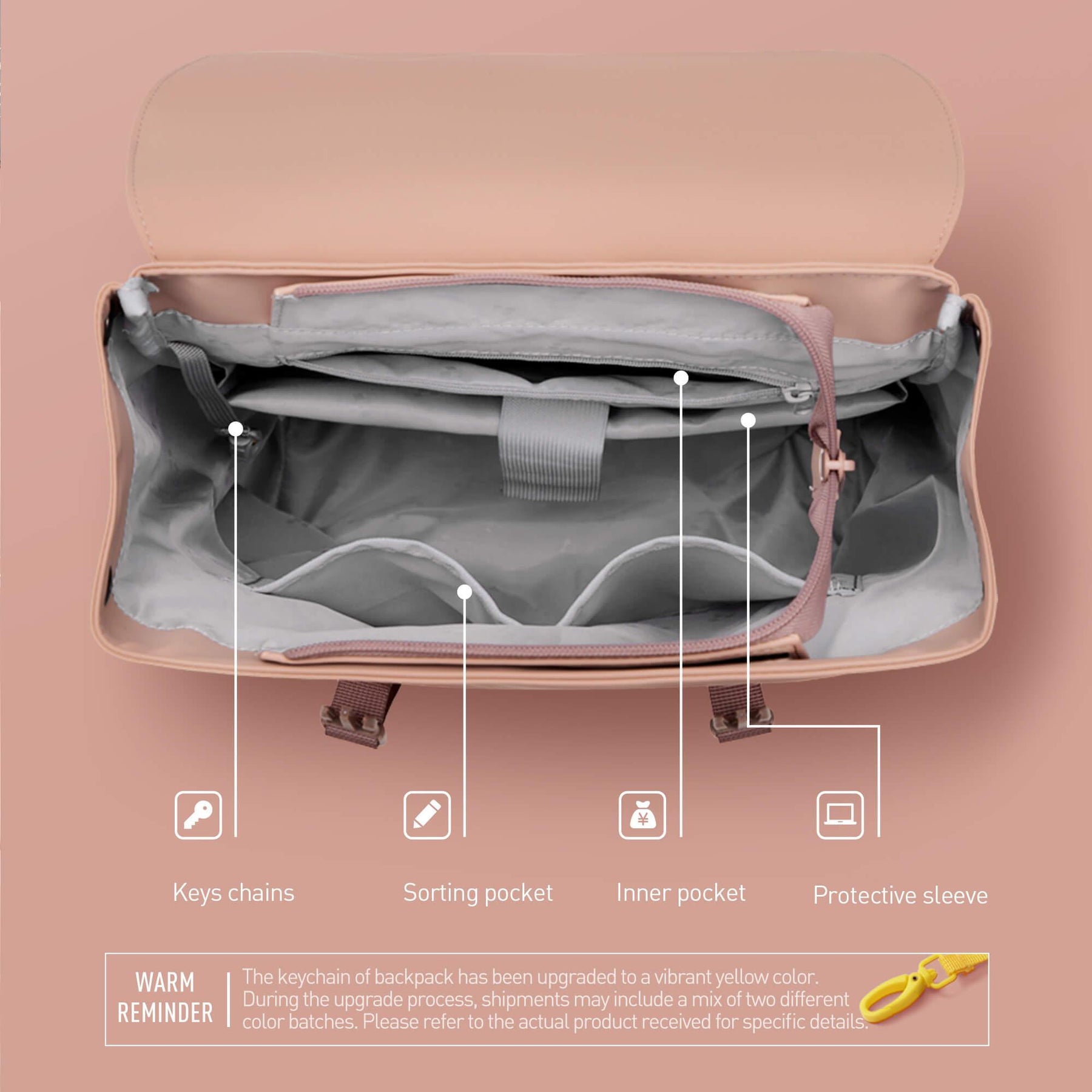 MAH PU Casual Backpack For College Student